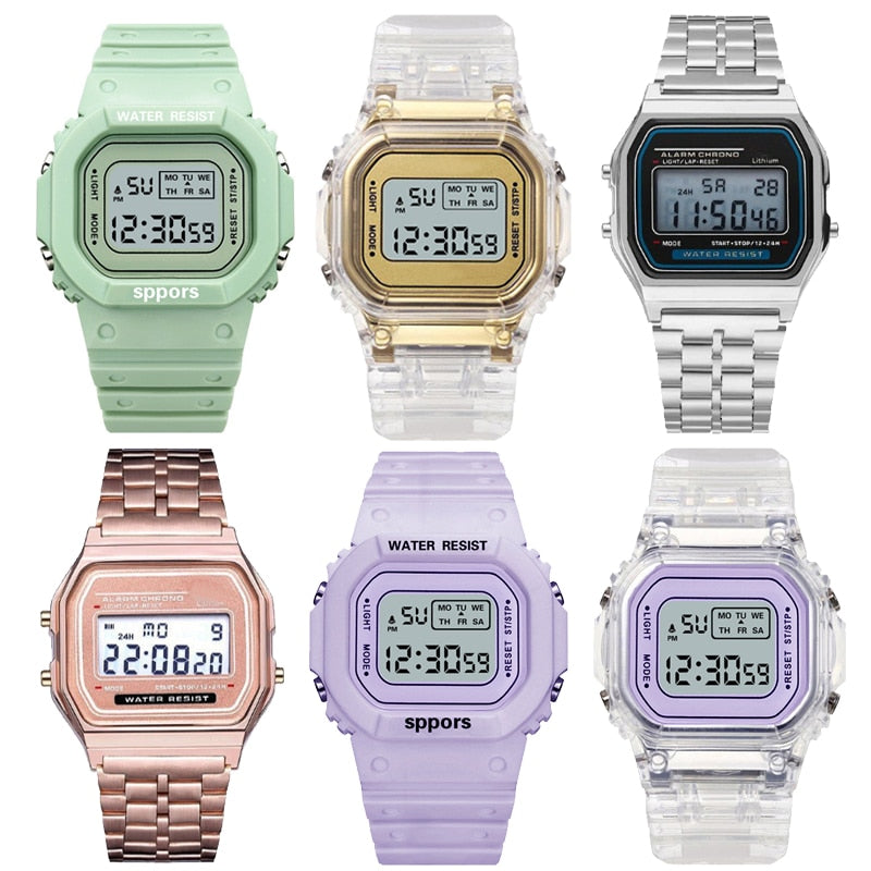 Square LED Digital Watch – Malt Q Electronic.